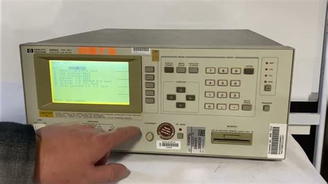 Agilent 4284 A Precision Lcr Meter A 65292 Youtube
