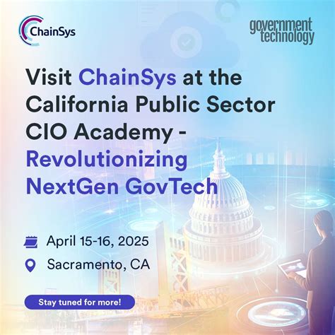 Govtech Datadrivengovernment Digitaltransformation Publicsectorit… Chain Sys Corporation