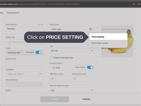 How To Configure The Markup Sales Price Using Nex On The Web