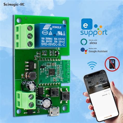 미니 투야 스마트 와이파이 스위치 Rf433mhz 홈 자동화 차단기 음성 제어 지원 알렉사 및 구글 홈 호환 100 240v 20a 양방향 16a 제어 핸드폰닷컴