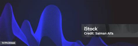 추상적인 진한 파란 물결이 흐르는 배너 배경 디자인 벡터 일러스트레이션 흐르는 입자 파동 동적 모션 스트림 디지털 기술 곡선 0명에 대한 스톡 벡터 아트 및 기타 이미지