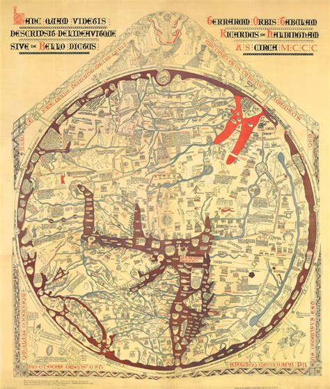 Hereford Mappa Mundi Medieval Christianitys Vision Of The World The