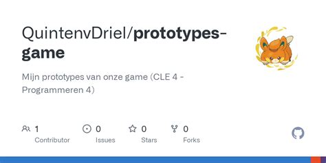 github quintenvdriel prototypes game mijn prototypes van onze game