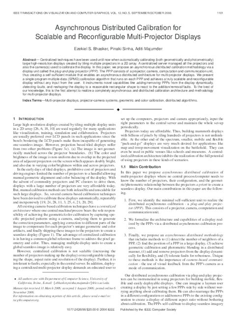 Pdf Asynchronous Distributed Calibration For Scalable And