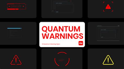 Quantum Warning For After Effects After Effects Project Files Videohive