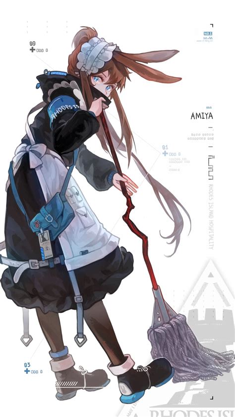 Amiya Arknights Drawn By Happyongdal Danbooru