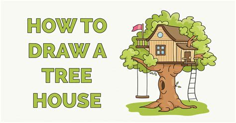 How To Draw A Tree House Really Easy Drawing Tutorial