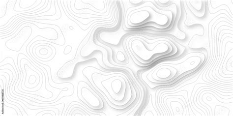 Pattern With Abstract Background Vector And Topographic Line Map