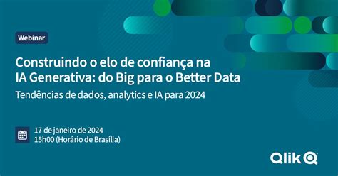 Qlik Brazil No Linkedin Bigdata Betterdata Webinar Iagenerativa Analytics Bi Qlik