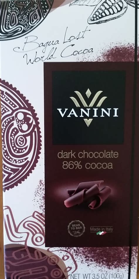 Chocolate Bars: Vanini Dark Chocolate 86% Cocoa