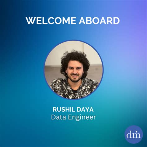 Join Us In Welcoming Rushil To The Data Minded Team