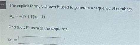 [answered] The Explicit Formula Shown Is Used To Generate A Sequence Of Kunduz