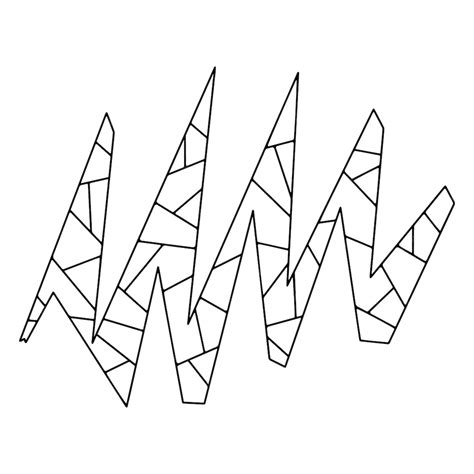 Premium Vector Abstract Geometric Shape With Sharp Corners Monochrome