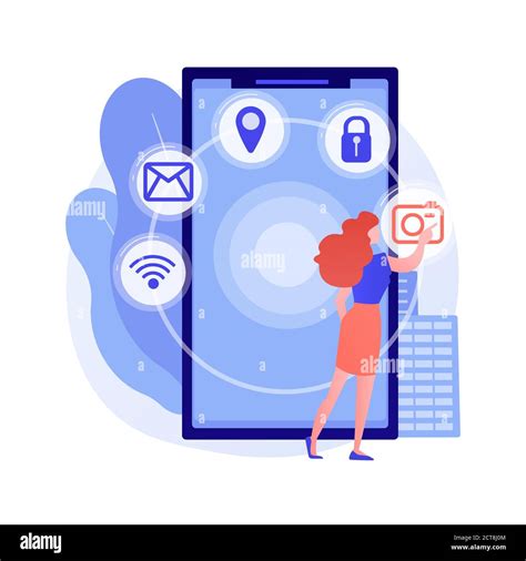 Intelligent Interface Abstract Concept Vector Illustration Stock Vector