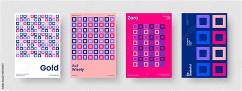 Modern Report Layout Isolated Poster Design Abstract Flyer Template