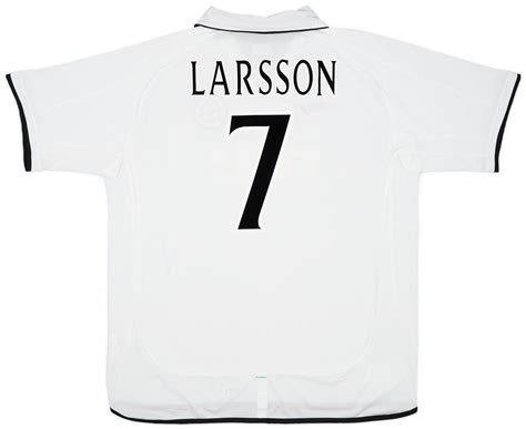 2001 02 Celtic Away Shirt Larsson 7 810 Xxl