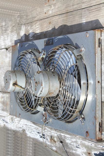 Vintage Window Fan Adjustable W Dual Reversible Fans Industrial Gray Paint