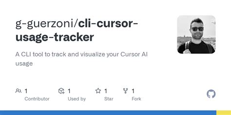Github G Guerzonicli Cursor Usage Tracker A Cli Tool To Track And Visualize Your Cursor Ai Usage