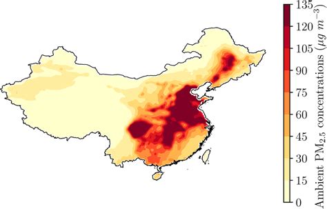 Emulator Predictions Of Monthly‐mean January 2015 Ambient Fine Download Scientific Diagram