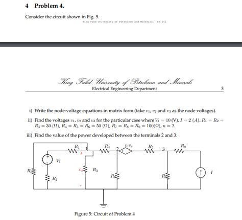 Solved Problem Consider The Circuit Shown In Fig Chegg