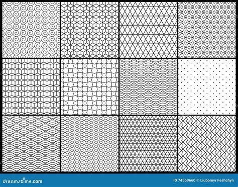 Universal Different Vector Seamless Patterns Endless Texture Can Be