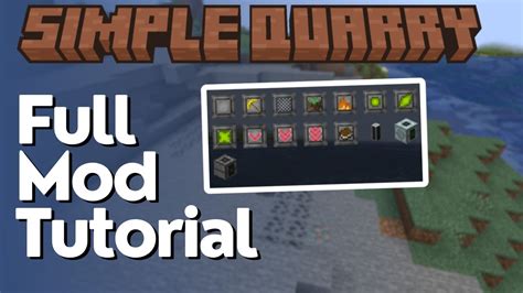 Simple Quarry Mod Tutorial Youtube