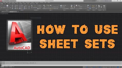 Autocad How To Use Sheet Sets Youtube