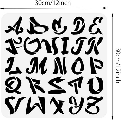 Stencil Lettering Graffiti Alphabets Letter Stencils
