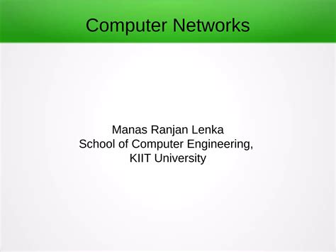 why computer networks | PPT