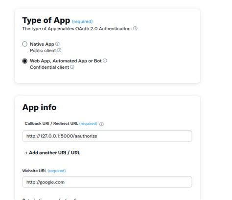 Twitter Oauth Callback Uri Redirect Url Python Flask Oauthlib
