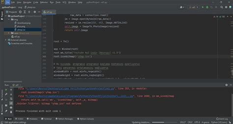 tkinter TclError bitmap not defined hatası TkInter YazBel forumu