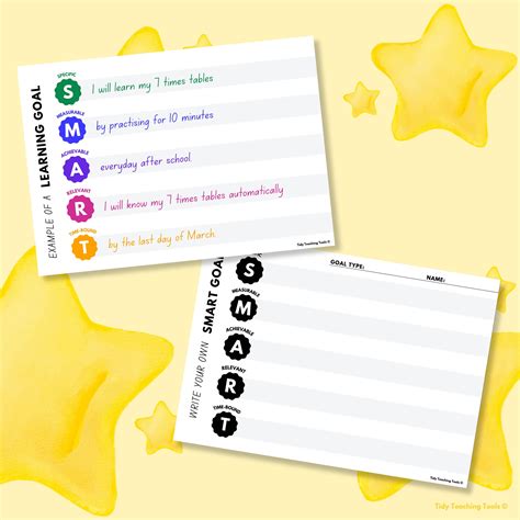 SMART Goals Guide Task Etsy