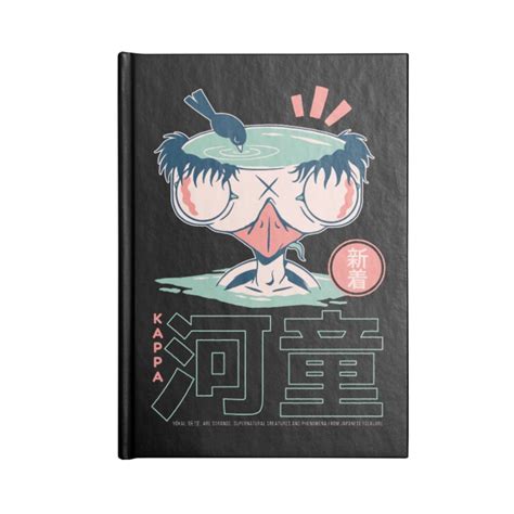 Kappa Japanese Yokai Notebook Blank Journal Saucy Robot