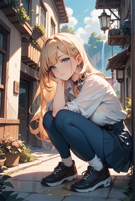 Crouch Down And Pee Seaart Ai