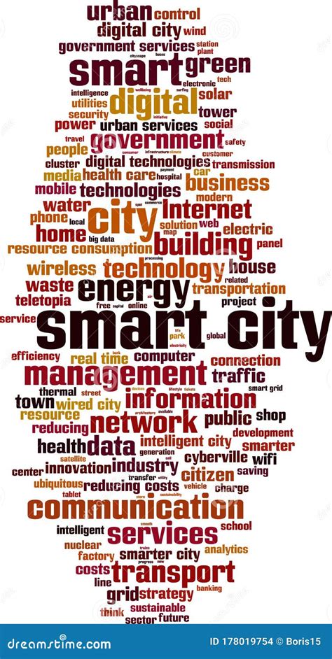 Smart City Word Cloud Stock Vector Illustration Of Care 178019754