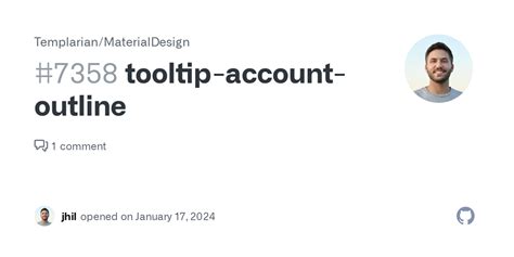 Tooltip Account Outline · Issue 7358 · Templarian Materialdesign · Github