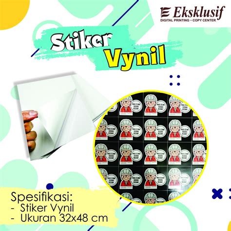 Jual Stiker Vinyl Stiker Vinyl Custom Cutting Kisscut Shopee Indonesia