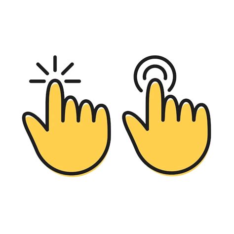 Premium Vector Click Mouse In The Form Of A Symbol
