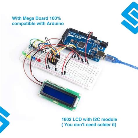 SunFounder Vincent Kit Mega Starter Kit For Arduino With Items Including MEGA R