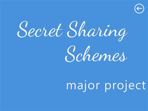 Secret Sharing Schemes Pptx