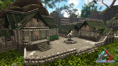 ARK: Crystal Isles - Elven Town - Part 1 (Speed Build) - YouTube | Ark ...