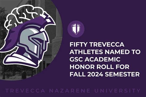Fifty Trevecca Athletes Named To GSC Academic Honor Roll For Fall 2024 Semester
