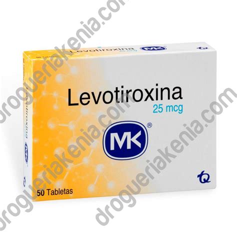 Levotiroxina 25 Mg 50 Tbs Mk Drogueria Kenia
