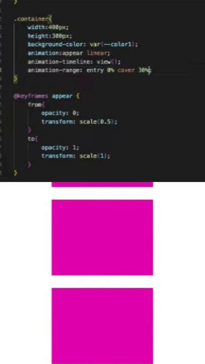 Cool Scroll Driven Animation Css Cssanimation Youtube