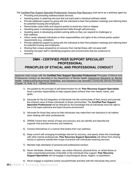 Mississippi Certified Peer Support Specialist Professional Forensic