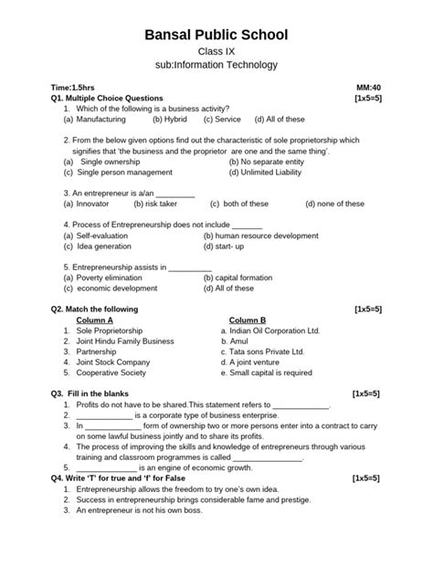 pt iii class ix computer pdf entrepreneurship corporate jargon