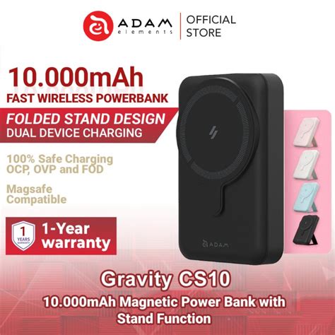 Jual Adam Elements Gravity Cs10 10000mah Magsafe Powerbank Fast