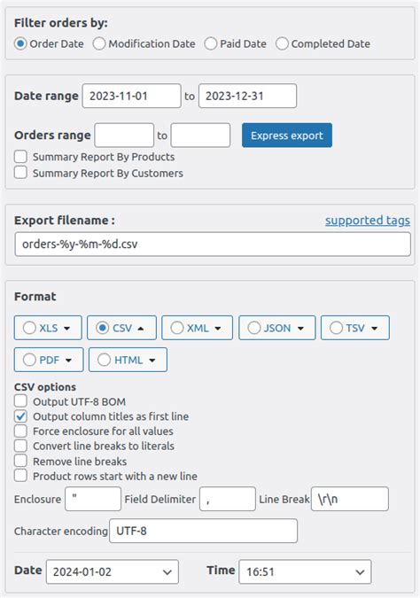 How To Export Orders From WooCommerce SaffireTech