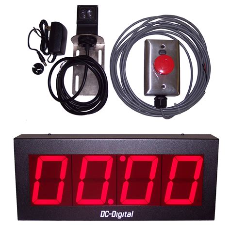 DC 40T UP PKG 4 0 Inch LED Digital Process Count Up Timer Package Includes Long Range