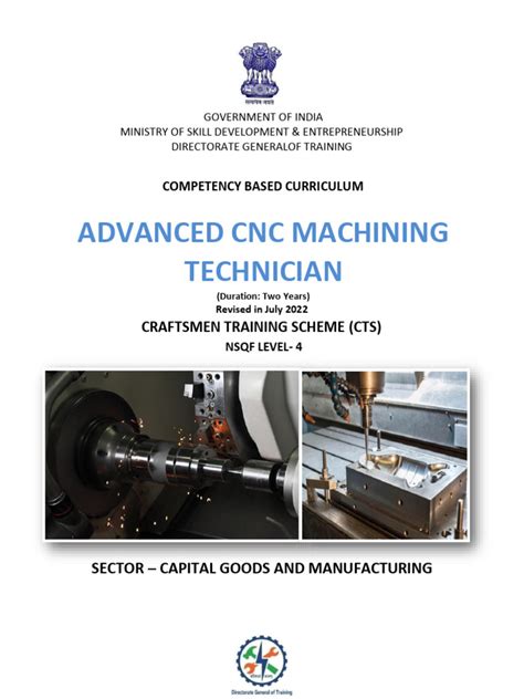 Advanced CNC Machining Tech._cts2.0_NSQF-4 | PDF | Numerical Control | Machining
